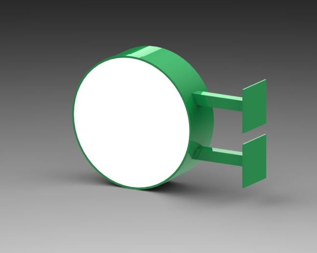 24" Round Blade Sign – Blade Signs Direct